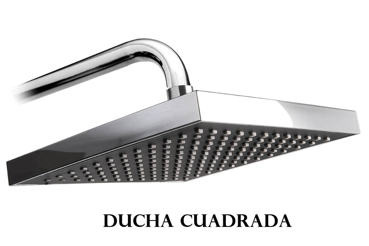 DUCHA CUADRADA + BRAZO DE 40 CM QSB
