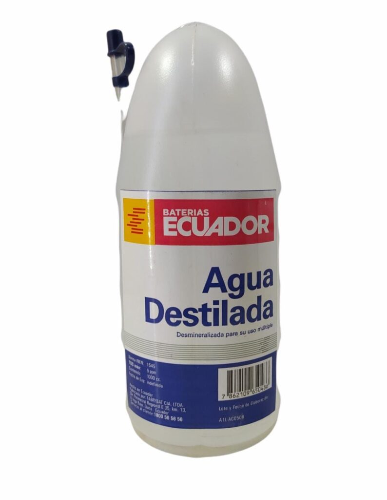 AGUA DESTILADA BOTELLA LITRO..