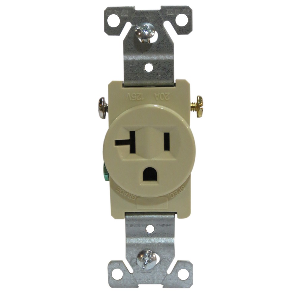 TOMACORRIENTE SENCILLO EMP 20A-125V CHINO TUERTO COOPER