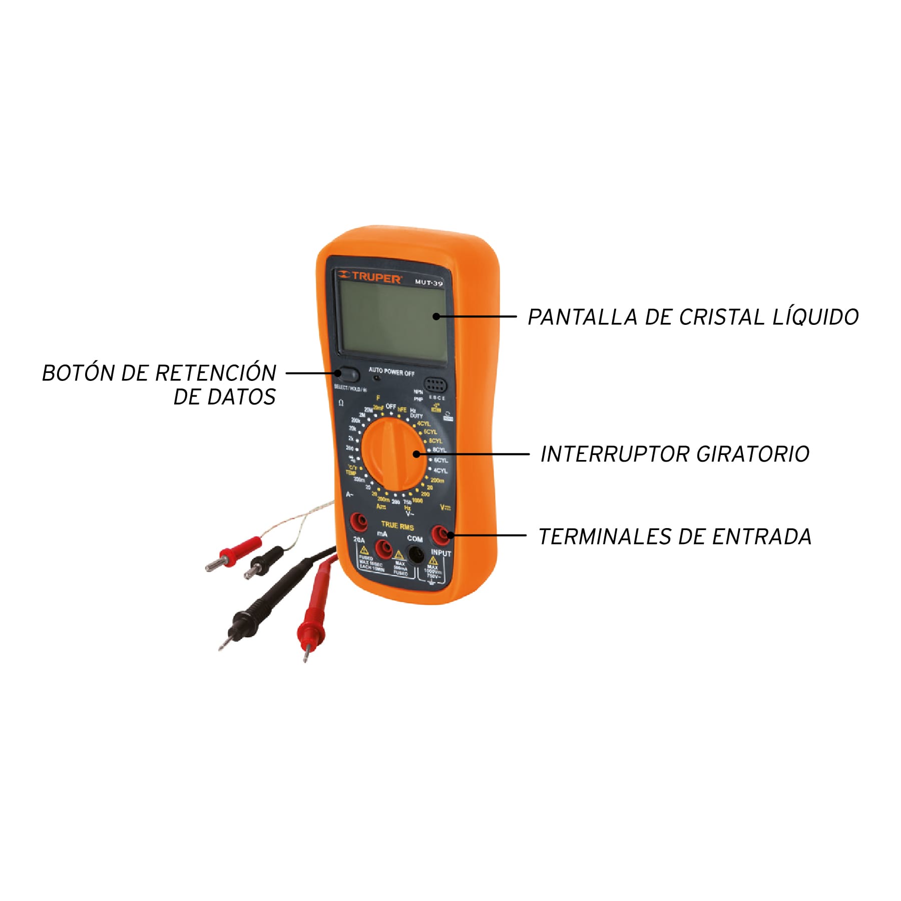 MULTIMETRO DIGITAL PROFESIONAL TRUPER