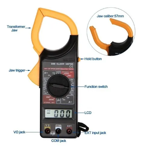 PINZA AMPERIMETRICA DIGITAL 266 CLAMP METER (7861208426107)