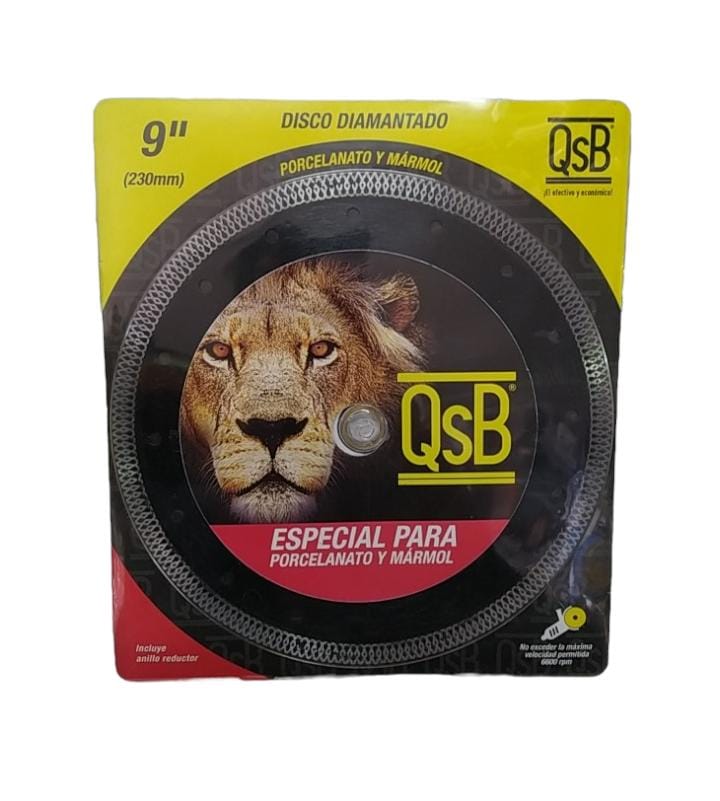 DISCO DIAM. PORCELANATO Y MÁRMOL 9" QSB