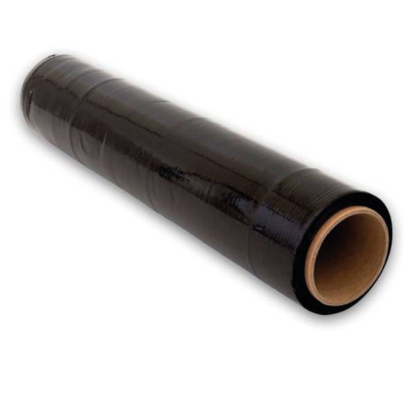 STRETCH PLASTICO FILM NEGRO 50CMX24MIC 3.20KG (140514)